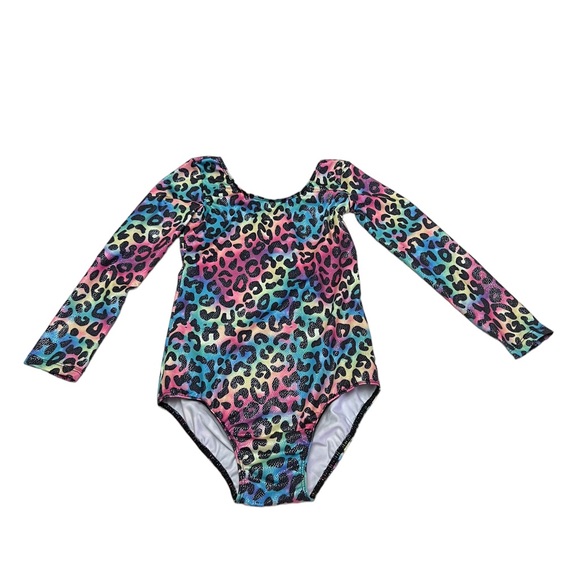 Other | Girls Long Sleeve Gymnastics Leotard Size 13cm 67 Years Rainbow ...